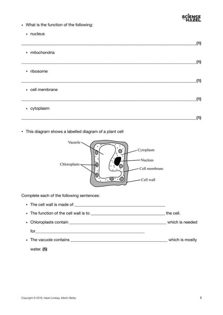 The Perfect Answer Workbook (INCLUDING ANSWERS) – AQA GCSE Biology 9-1 ...