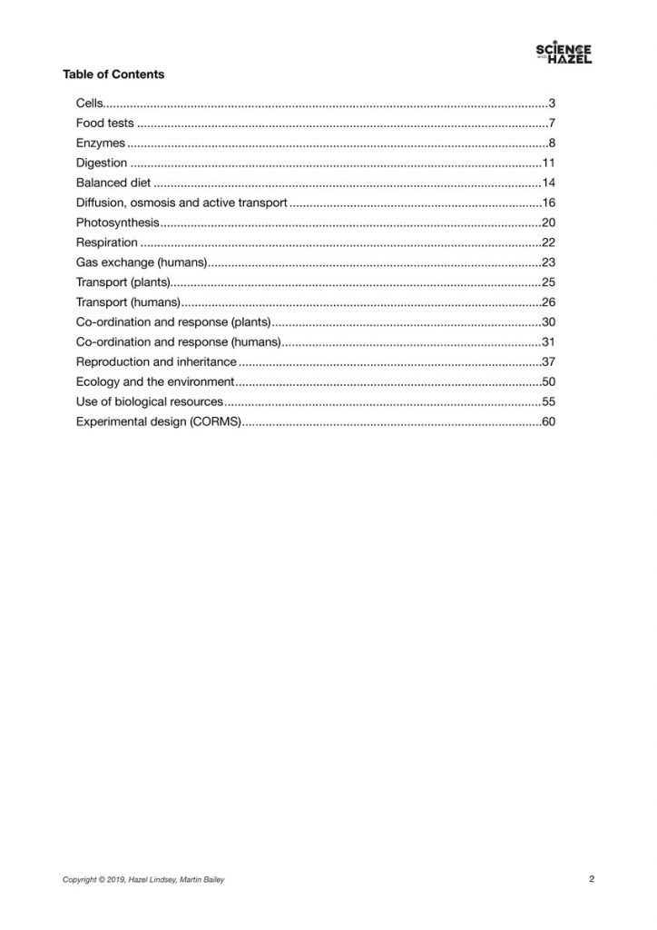 The Perfect Answer Workbook (INCLUDING ANSWERS) – Edexcel IGCSE Biology ...
