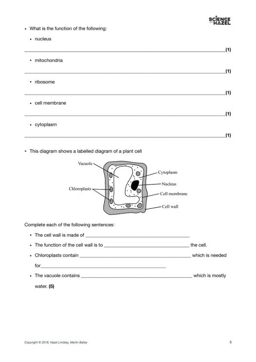 The Perfect Answer Workbook Including Answers Edexcel Igcse Biology 9 1 Double Award Swh