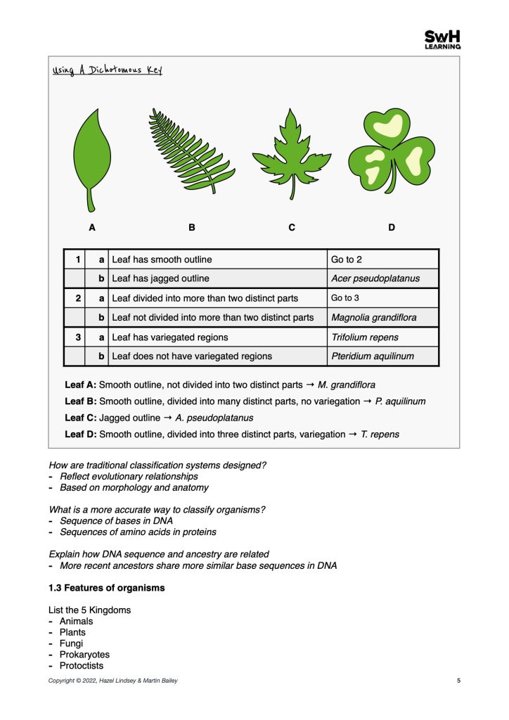 The Perfect Answer Revision Guide – Cambridge IGCSE Biology 0970 & 0610 ...